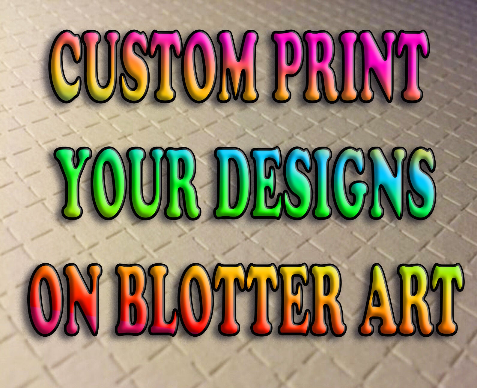 Custom Blotter Printing – Key-Z Productions