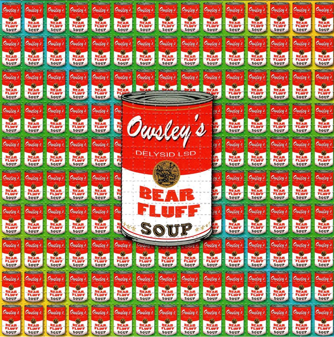 Owsley Stanley Bear Fluff Soup LSD blotter art print – Key-Z Productions