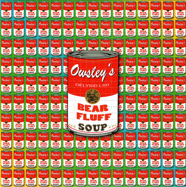 Owsley Stanley Bear Fluff Soup LSD blotter art print – Key-Z Productions